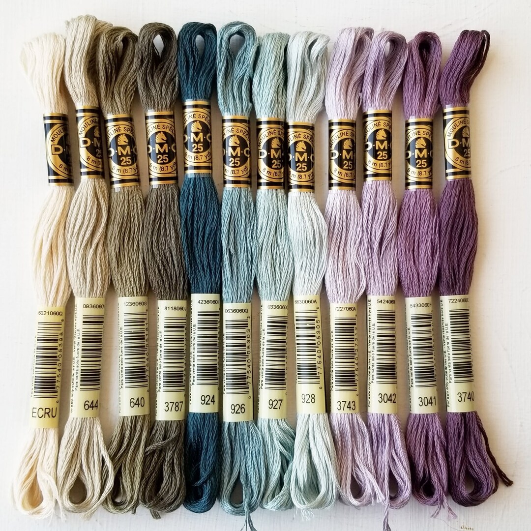 Hand Embroidery Floss Bundle, Needlework Beginner Supplies Set, DMC 6 ...