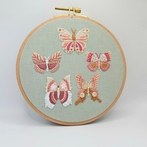 Butterfly Hand Embroidery Pattern PDF With Online Video Tutorial, DIY ...
