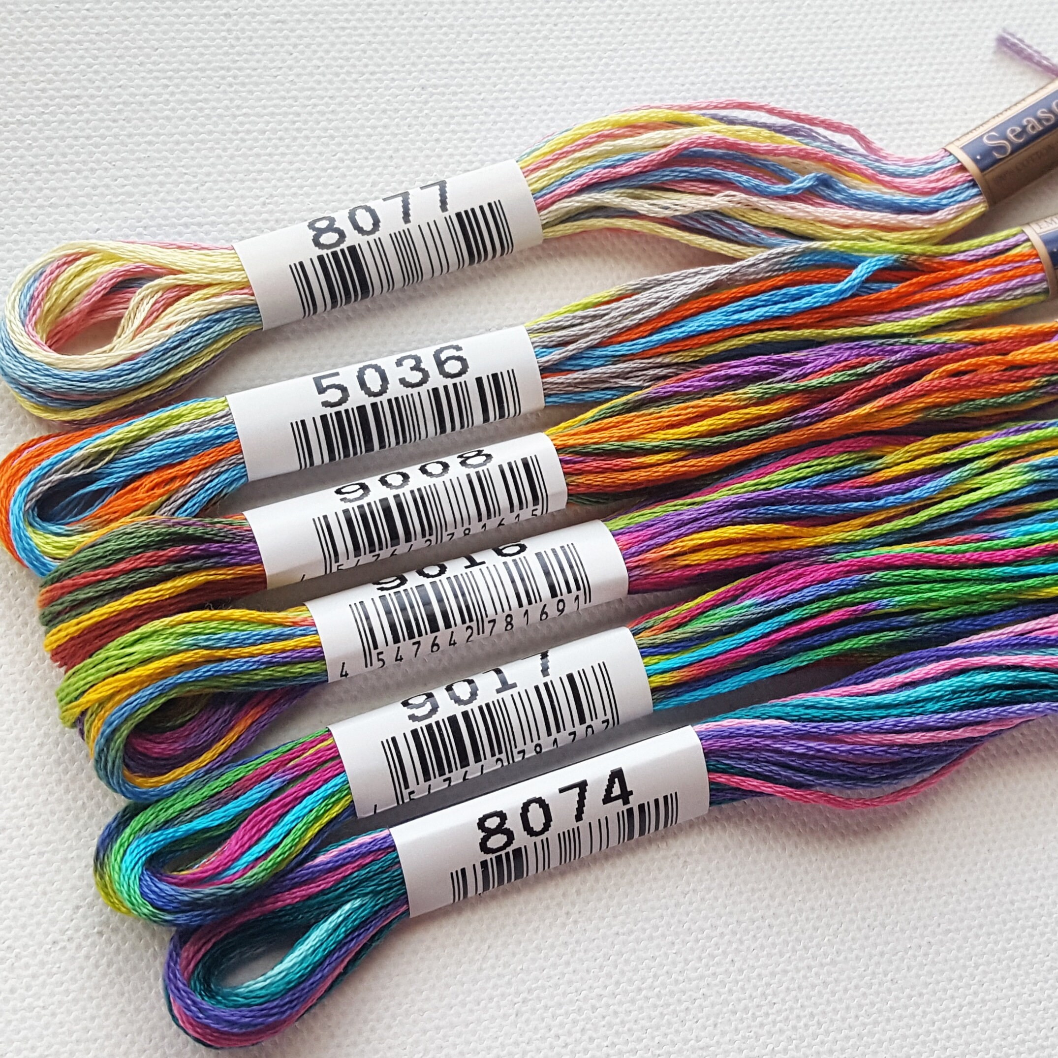 Lecien Cosmo Seasons Floss Collection, Rainbow Pack of Variegated Floss ...