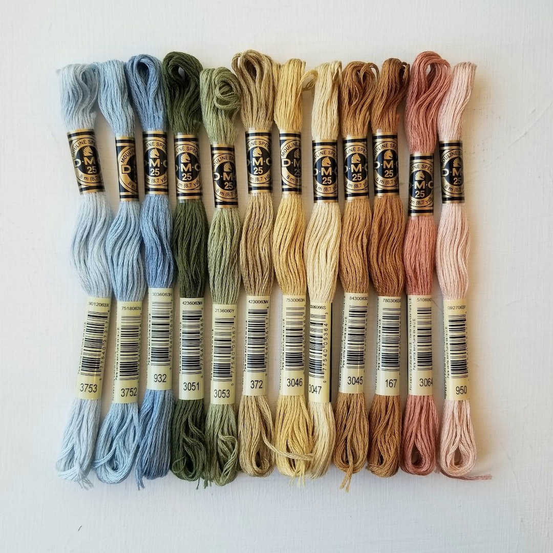 Hand Embroidery Floss Bundle, DMC Six-stranded Floss Skeins, Embroidery ...