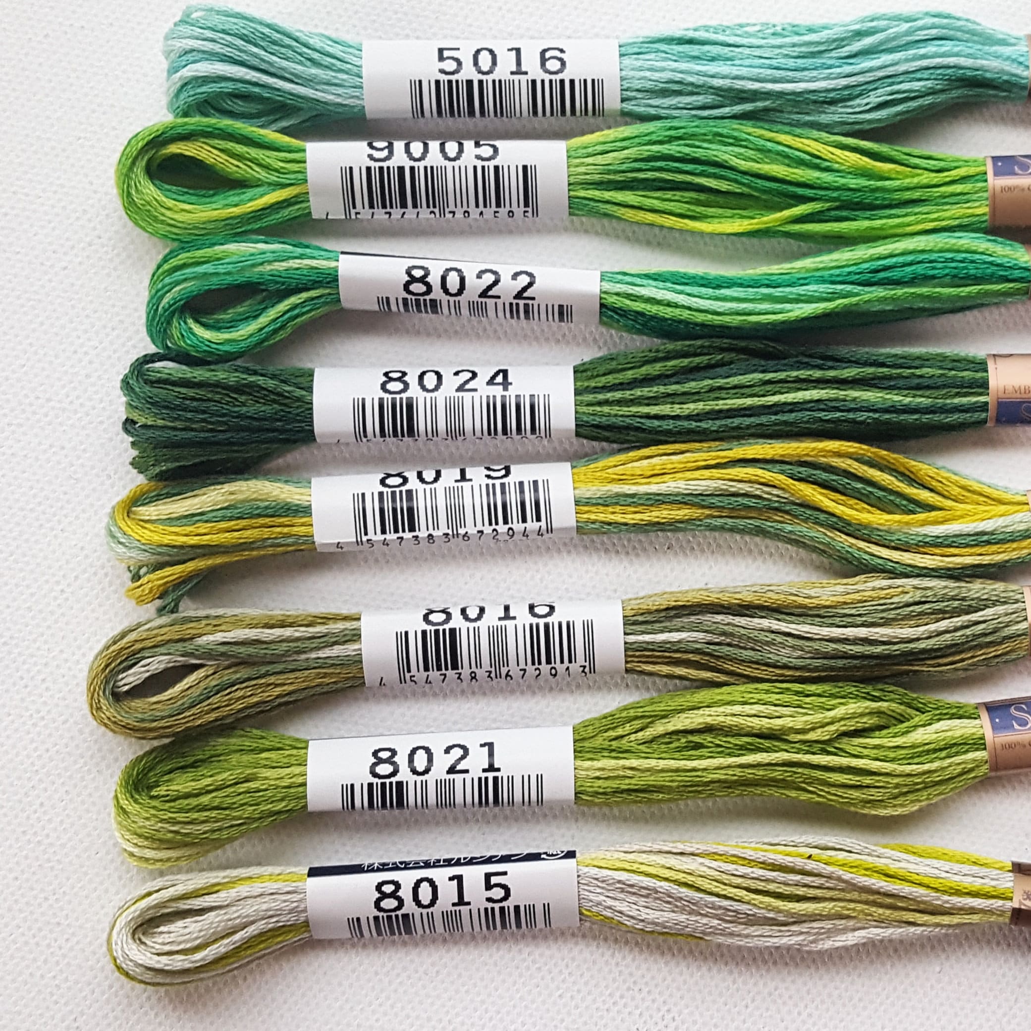 Lecien Cosmo Seasons Floss Collection Green Pack 1 of - Etsy