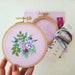 DIY Mini Beginner Embroidery Project Spring Flowers Decor - Etsy