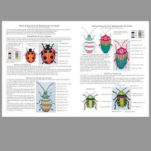 Colorful Bug Sampler DIY Hand Embroidery Kit "beetle Collection ...