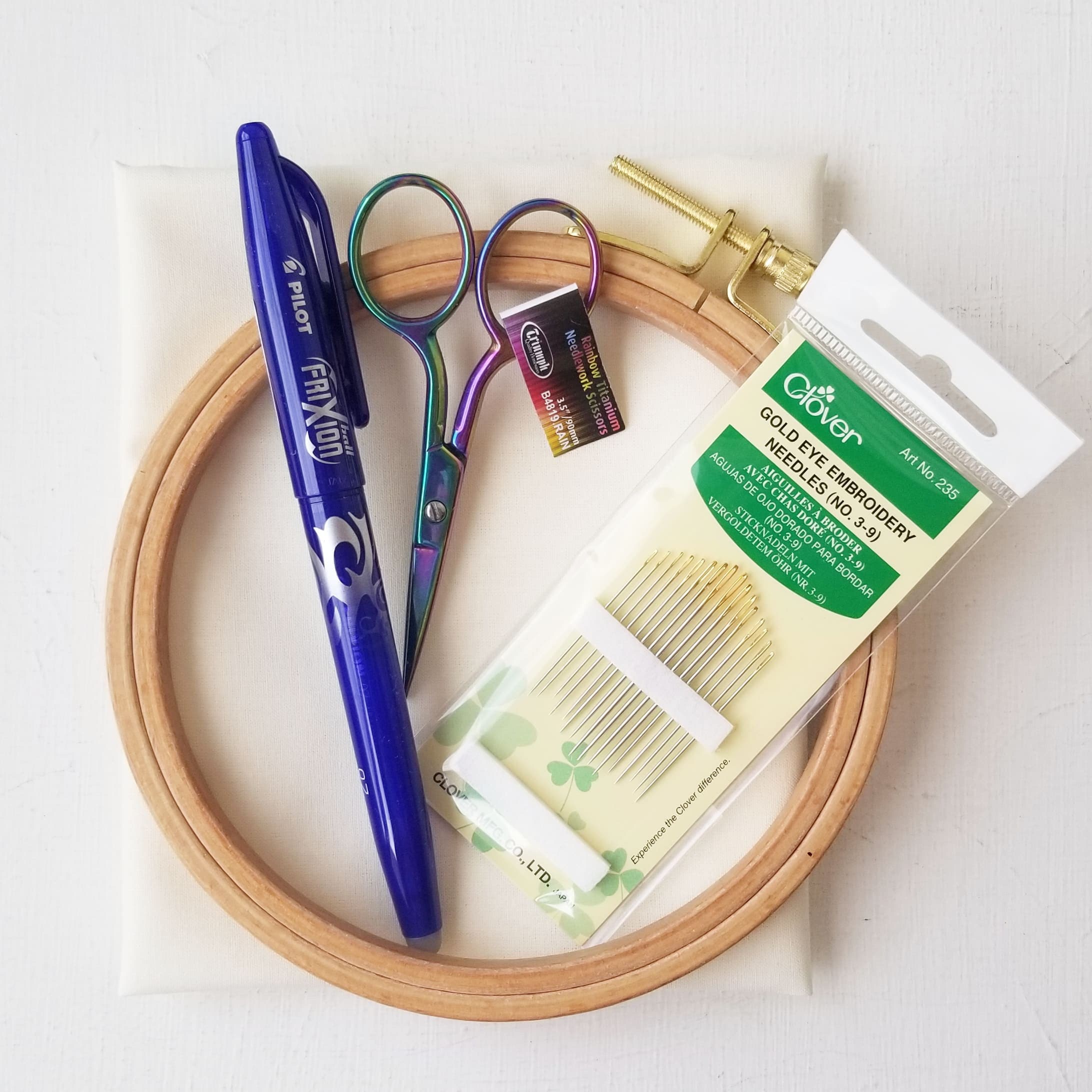 Starter Hand Embroidery Set, Beginner Needlepoint Basic Embroidery ...