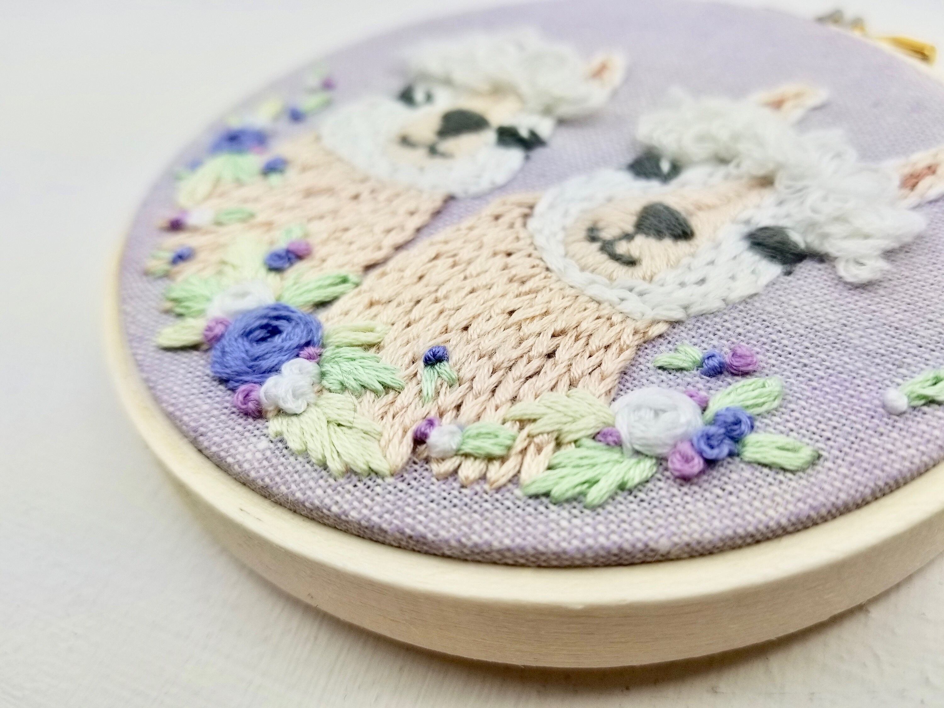 Llama Hand Embroidery Design, Modern Digital Download, DIY Animal PDF ...