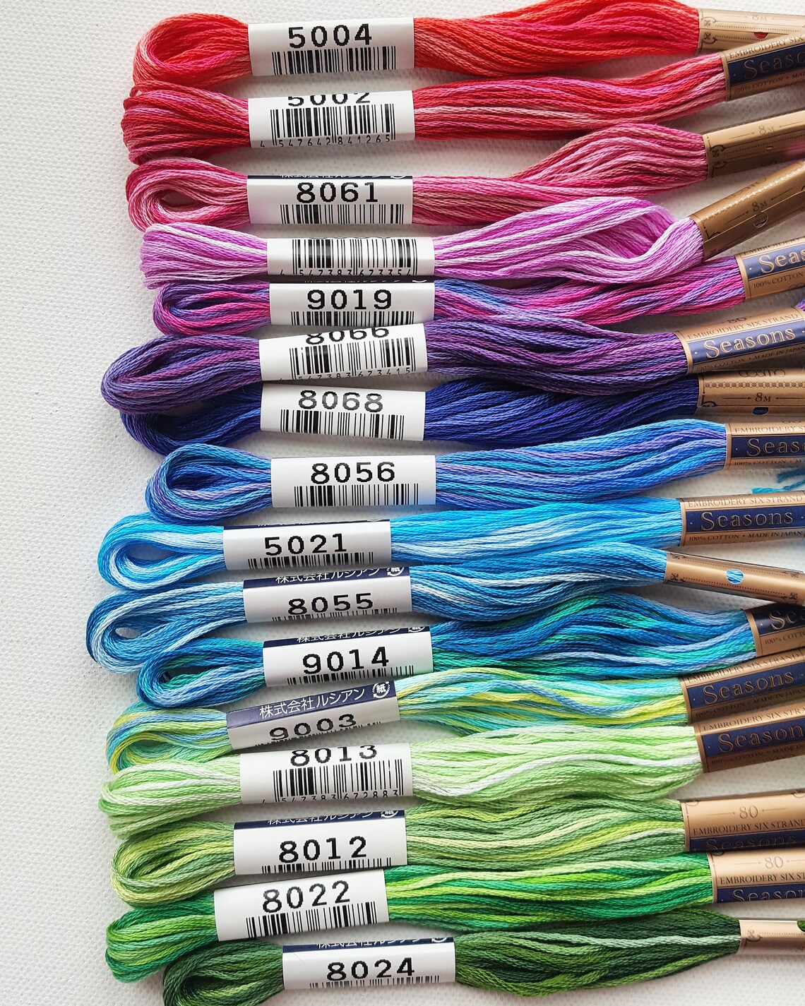 Lecien Cosmo Seasons Floss Collection Jewel Tones Pack of - Etsy