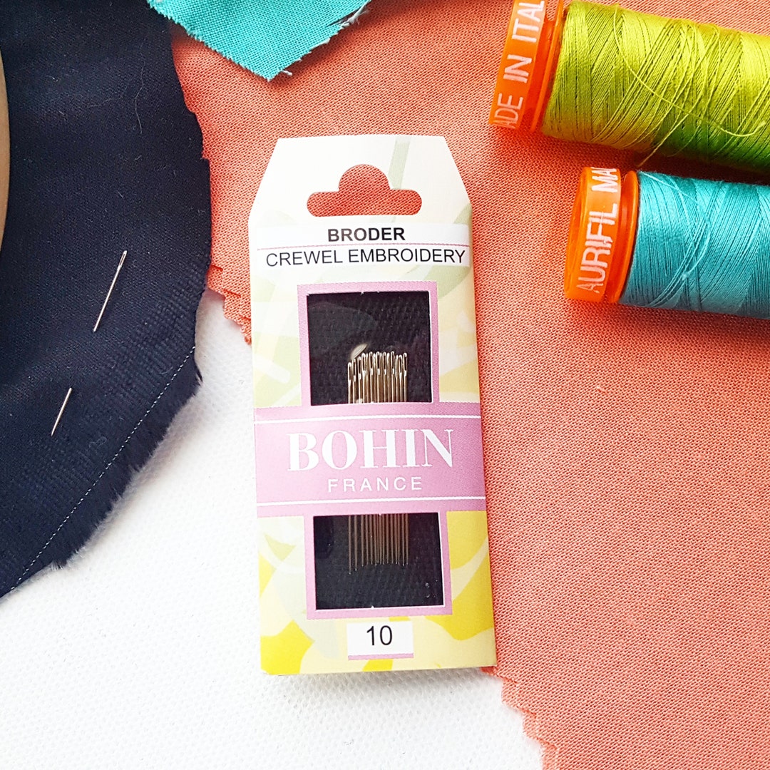 Small Embroidery Needles Size 10, Bohin Needlepoint Crewel Needles for ...