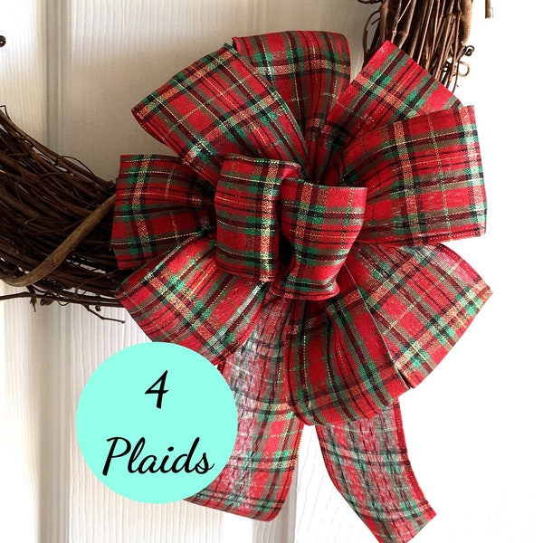 Christmas Tartan Ribbon - Etsy