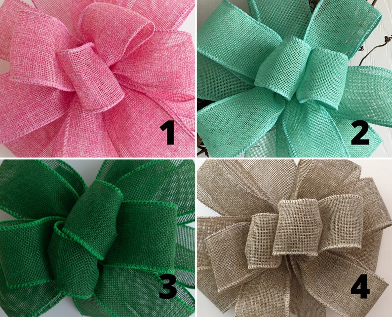 Burlap Farmhouse Decor Bows Bows for Wreaths Gift Bows | Etsy