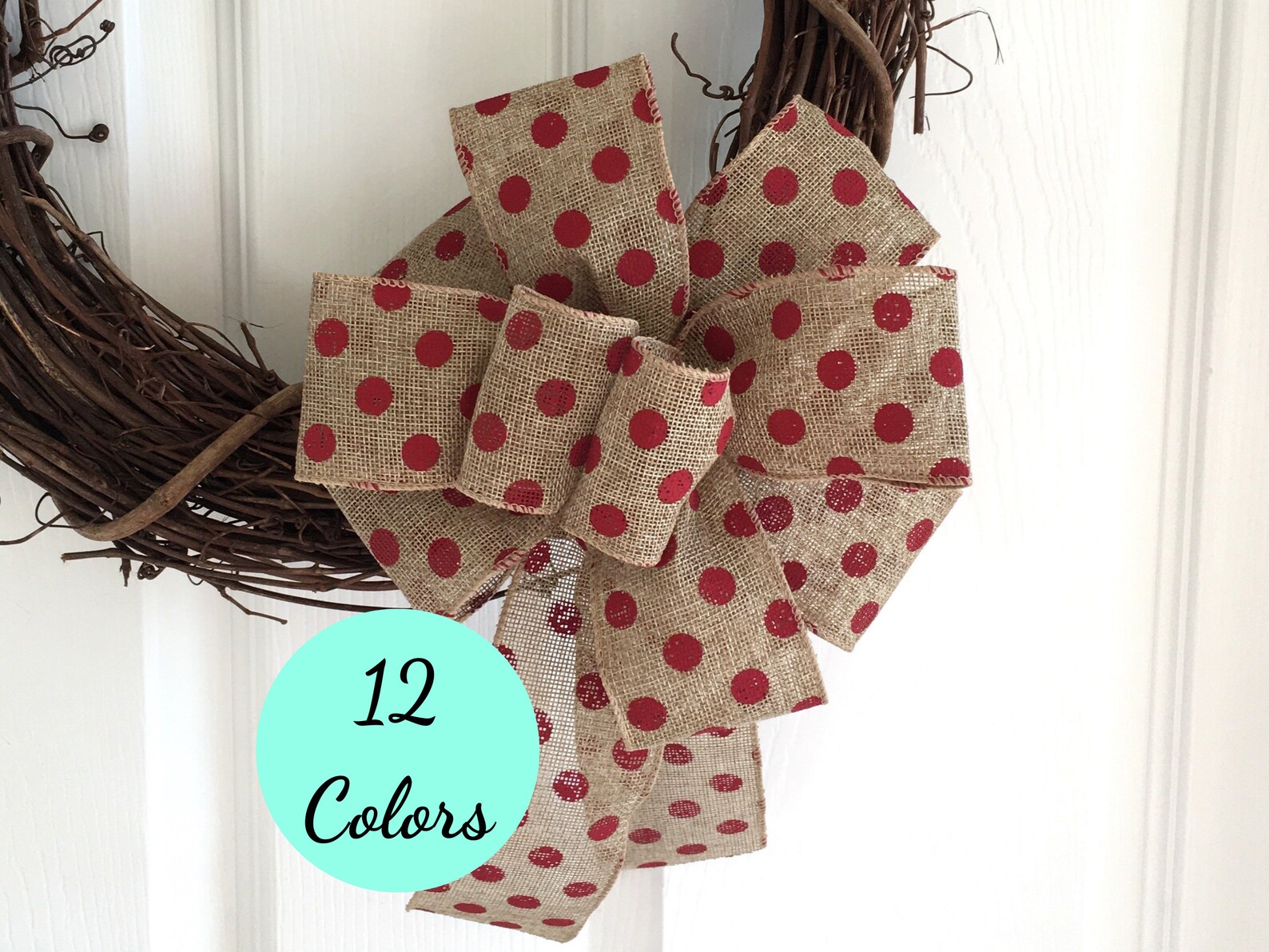 Burlap Farmhouse Decor Bows Bows for Wreaths Gift Bows | Etsy