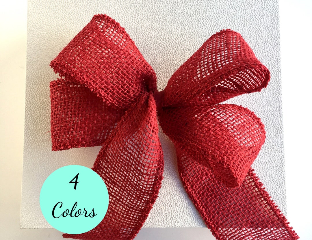 Jute Bows, Burlap Wreath Bows, Lantern Swag, Bows for Wreaths, Package ...