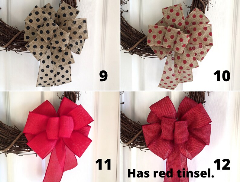 Burlap Farmhouse Decor Bows Bows for Wreaths Gift Bows | Etsy