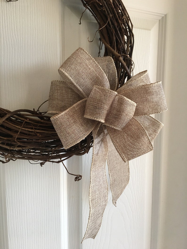Burlap Farmhouse Decor Bows Bows for Wreaths Gift Bows | Etsy