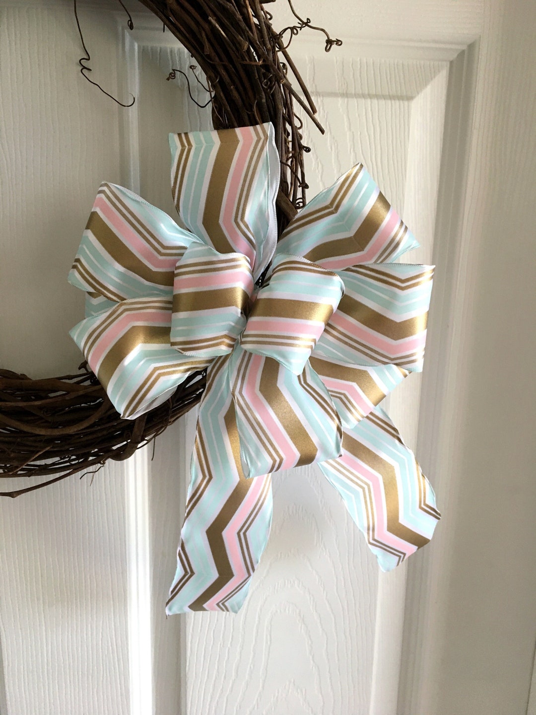 Wreath Bows Spring Satin Bows For Wreaths T Basket Bows Ready