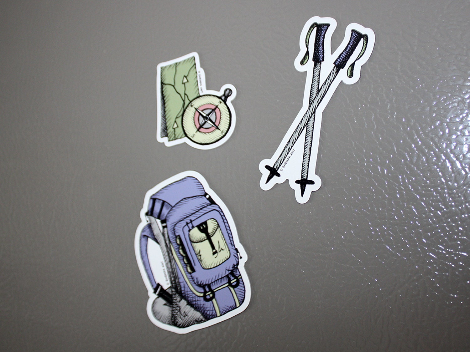 Hiking Magnets Magnet Pack Hike Backpack Trek Hiking - Etsy