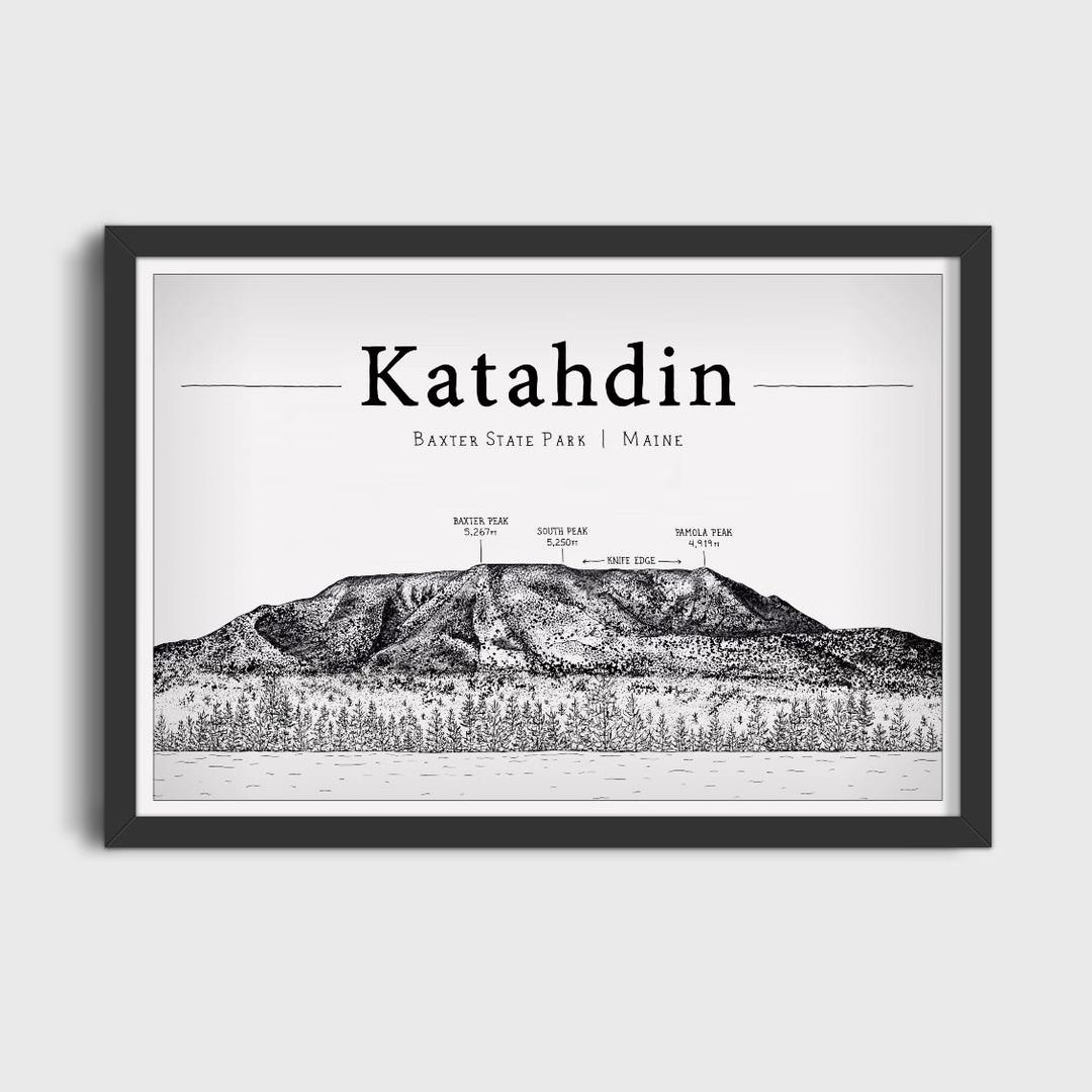 Mt. Katahdin Maine Poster Print - Etsy