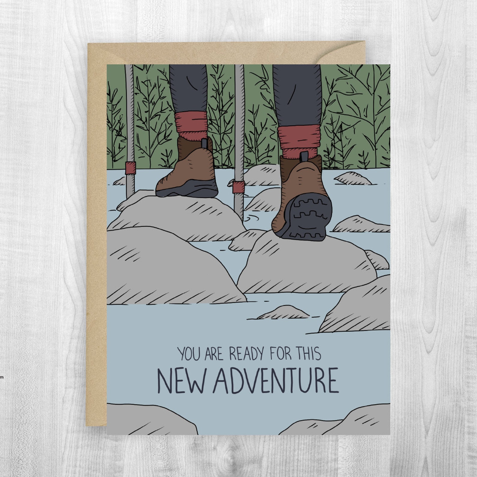 New Adventure Greeting Card, Encouragement Card, Graduation, New Job ...