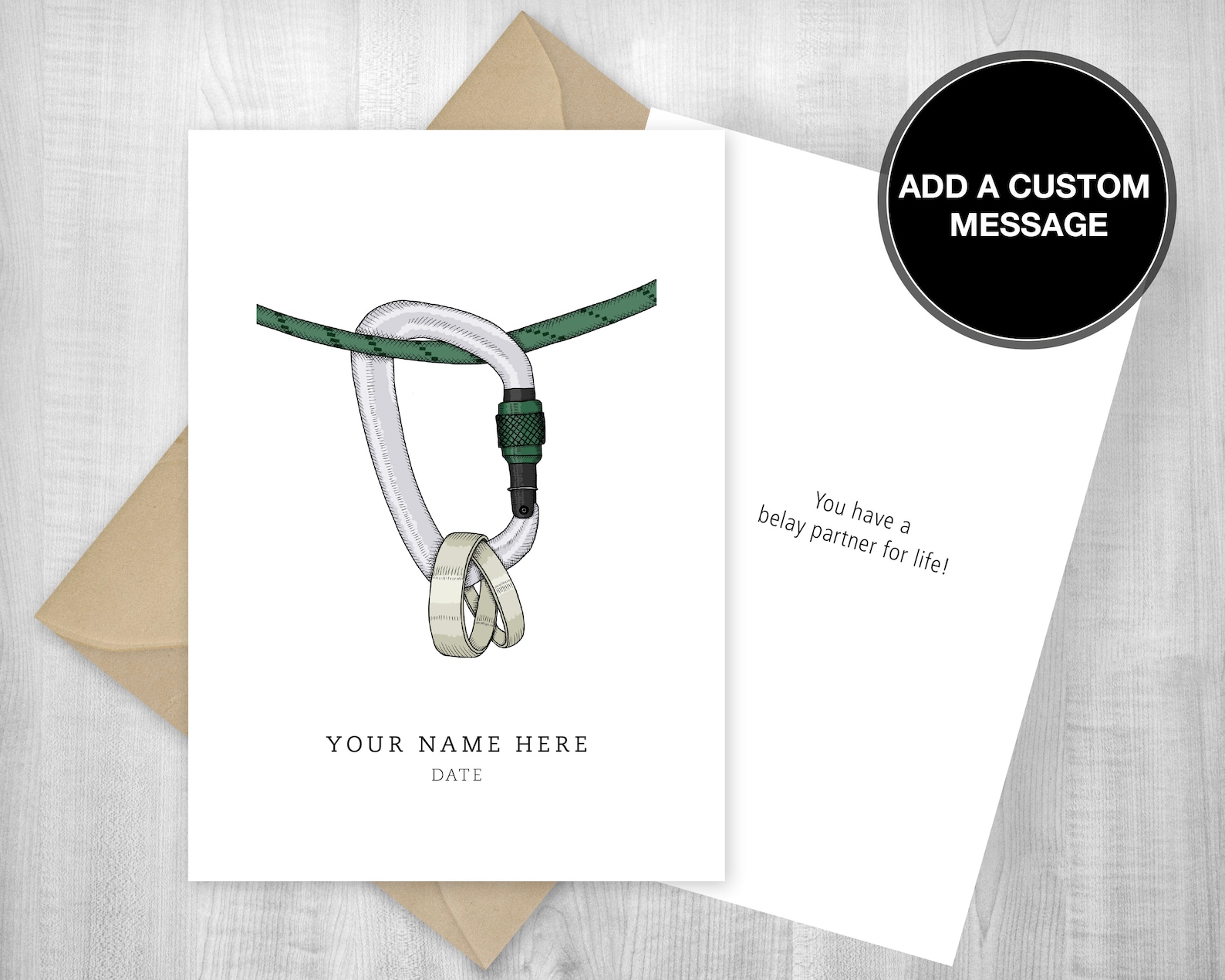 Wedding Climbing Card Greeting Card Print Mountaineering - Etsy