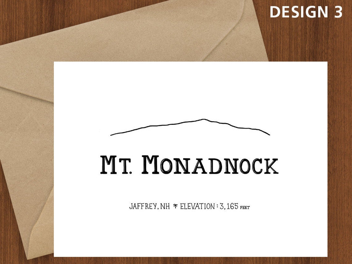 Mt Monadnock Hiking Trail Map Color in Your Trail NH - Etsy