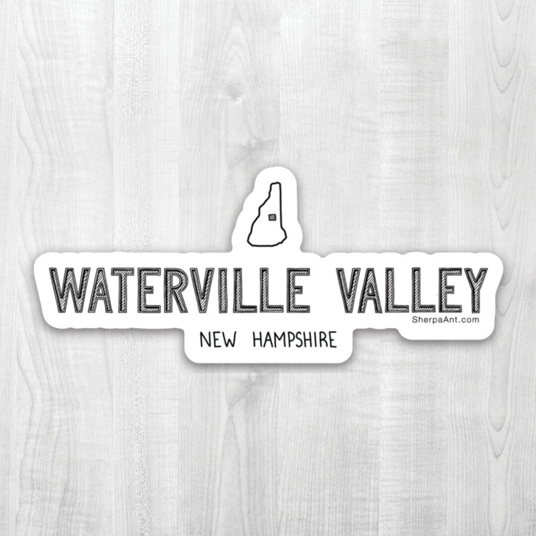 Waterville Valley Sticker, Mountains, Ski, Hiking, New Hampshire, 4,000 ...