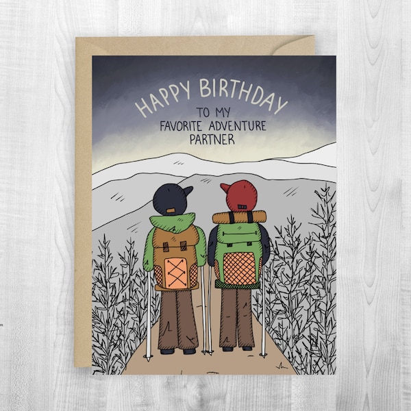 Printable Birthday Card for Adventure - Etsy