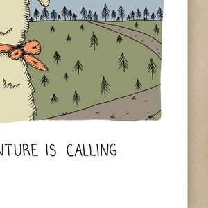 Adventure Dog Greeting Card, Friends, Mountains, Hiking Partner ...