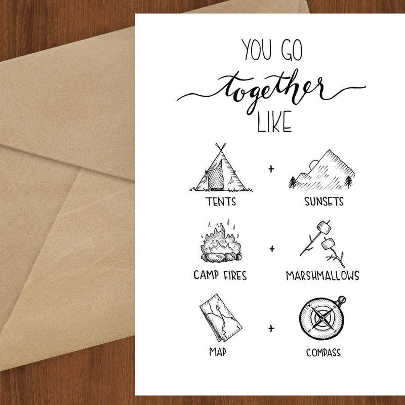 Hiking Birthday Card - Etsy