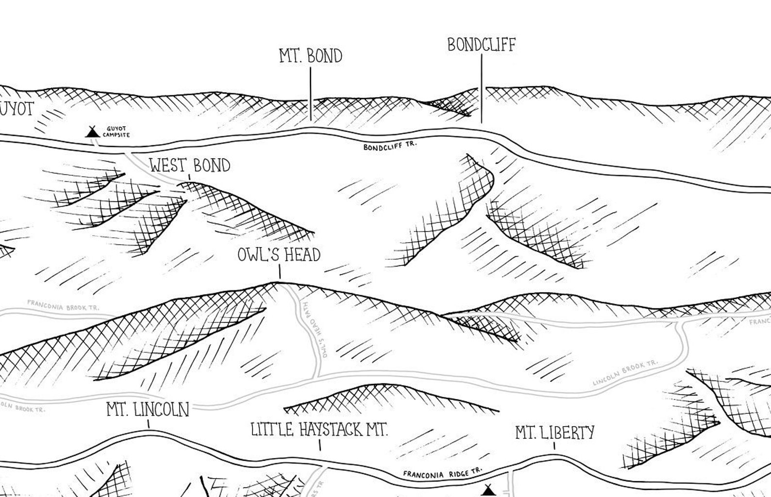 Pemi Loop Car Decal - New Hampshire 4000 Footers Hiking, Appalachian ...