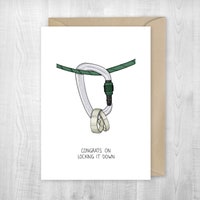 PERSONALIZED CARD Congratulations on Tying the Knot Rock Climbing ...