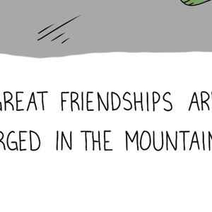 Friendship Cheers Greeting Card, Friends, Mountains, Hiking Partner ...