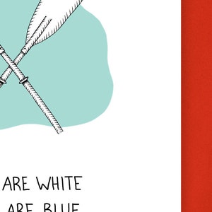 Valentine Kayak Card, Greeting Card, Kayaking, Canoeing, Tandem, River ...