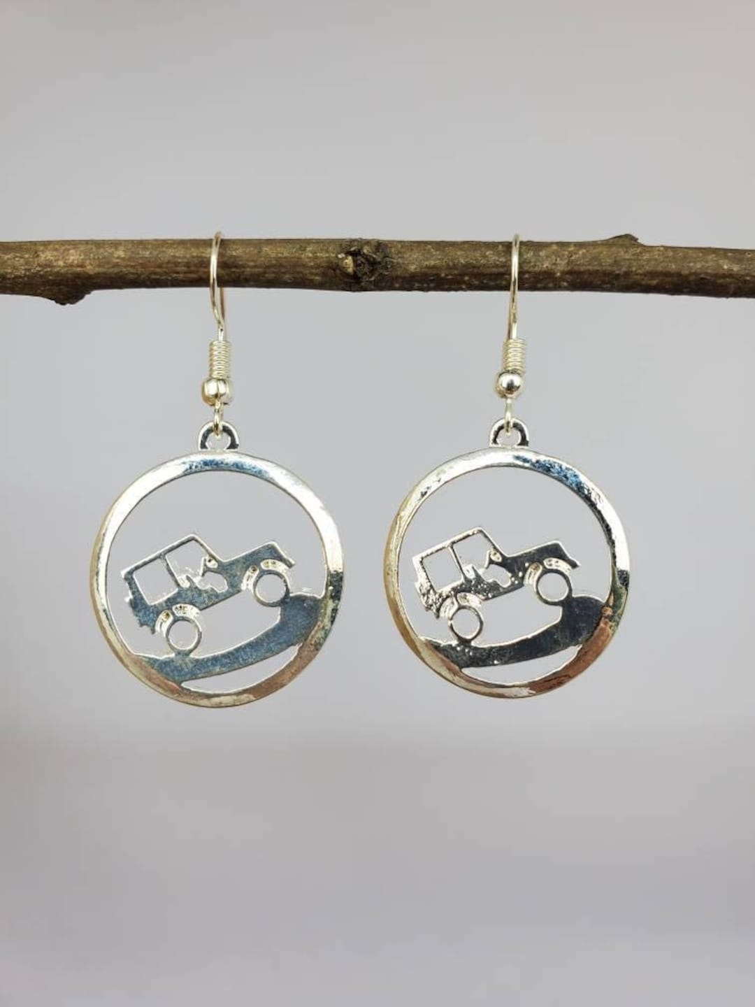 Offroad Vehicle Nickel Free Dangle Earrings, SUV Earwire Outdoors ...