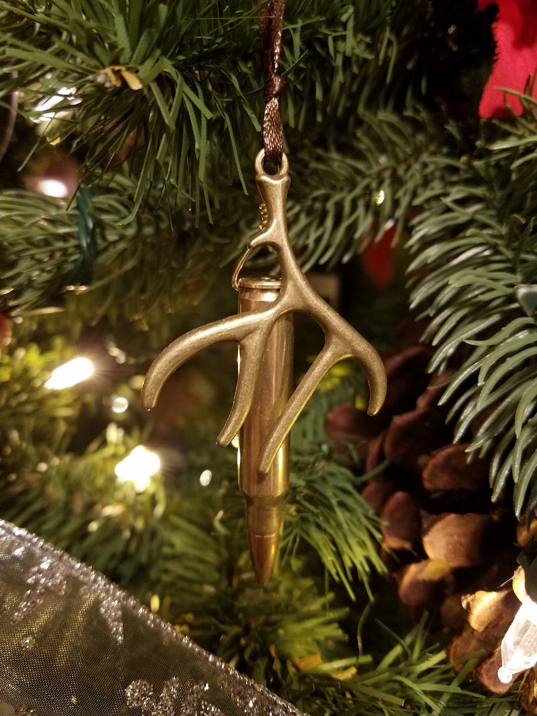 BULK 5 OR 10 PACK Bullet and Antler Deer Hunting Christmas Tree ...