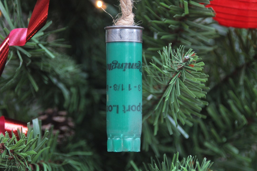 Green Shotgun Shell Ornament | Hunting Shotshell Headstamp Christmas ...