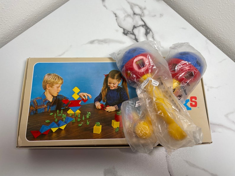 Tupperware Busy Blocks and Shape-o Maracas - Etsy