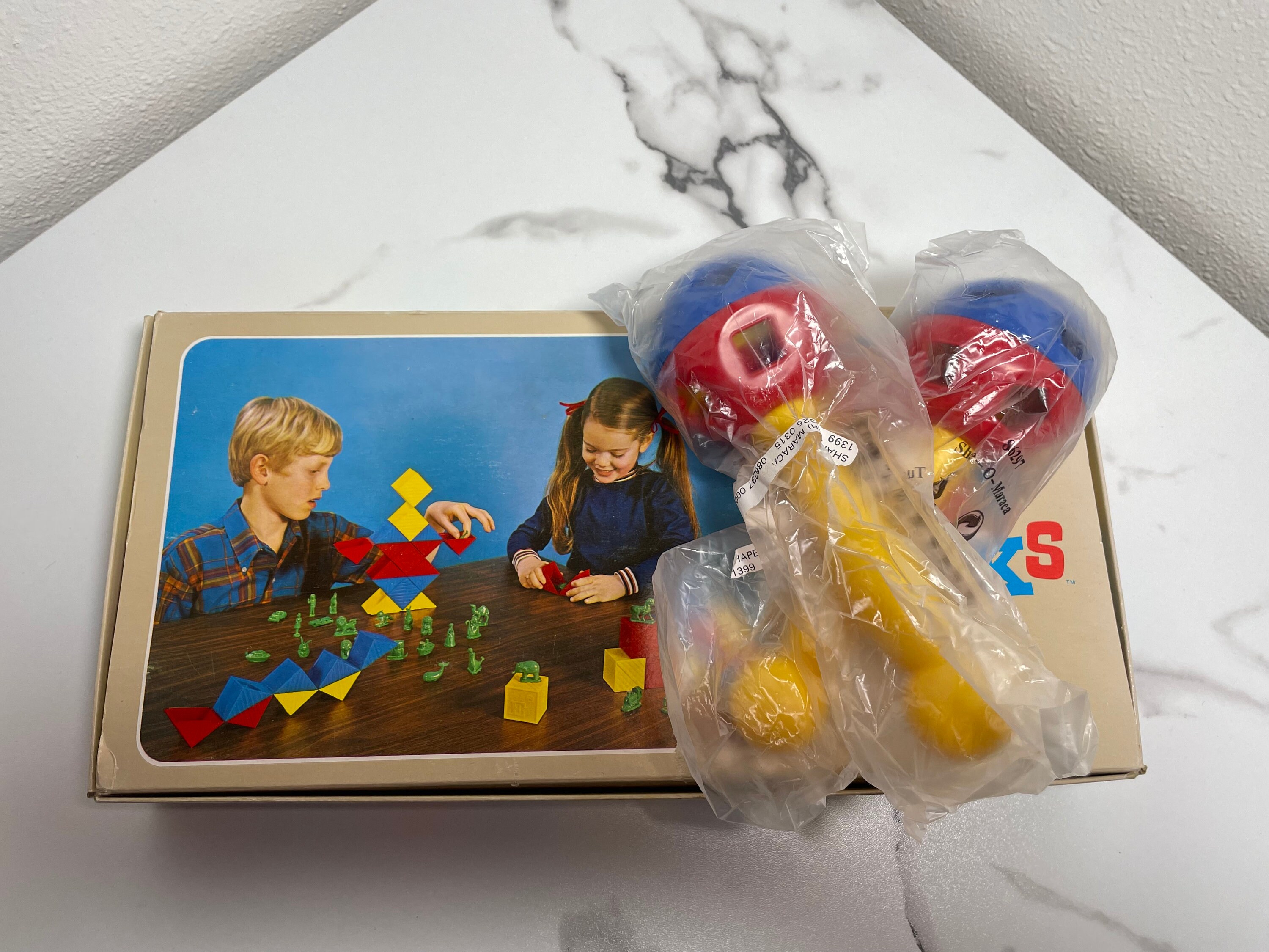 Tupperware Busy Blocks and Shape-o Maracas - Etsy