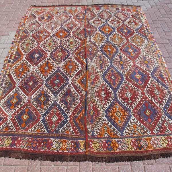 Primitive Rug - Etsy