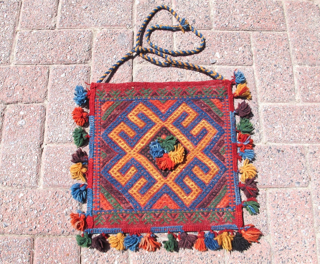 Handmade Dobag Kilim Shoulder Bag: Turkish Rug Purse - Etsy