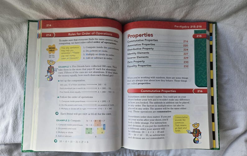 Math at Hand Text Book Hardcover Grade School - Etsy