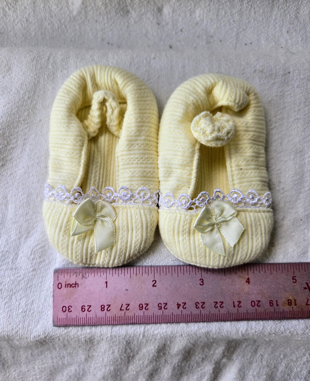 Vintage Baby Booties Yellow so Adorable and Clean - Etsy