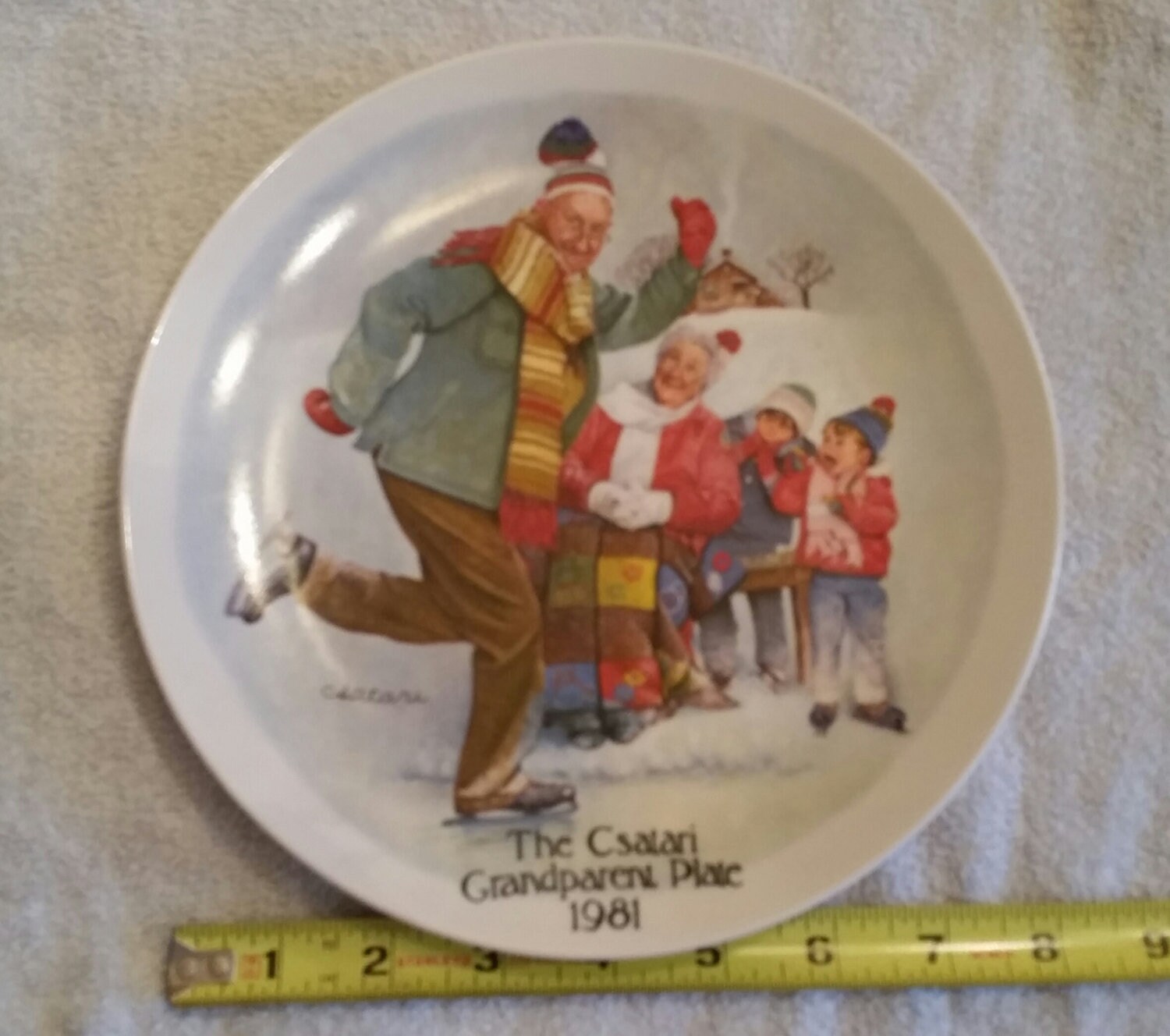 The Csatari Grandparent Plate 1981 Collectible Plate Vintage Plate ...