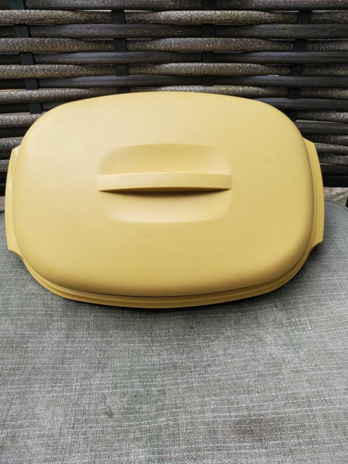 Vintage Tupperware Veggie Steamer Storage Container. Yellow Tupperware ...