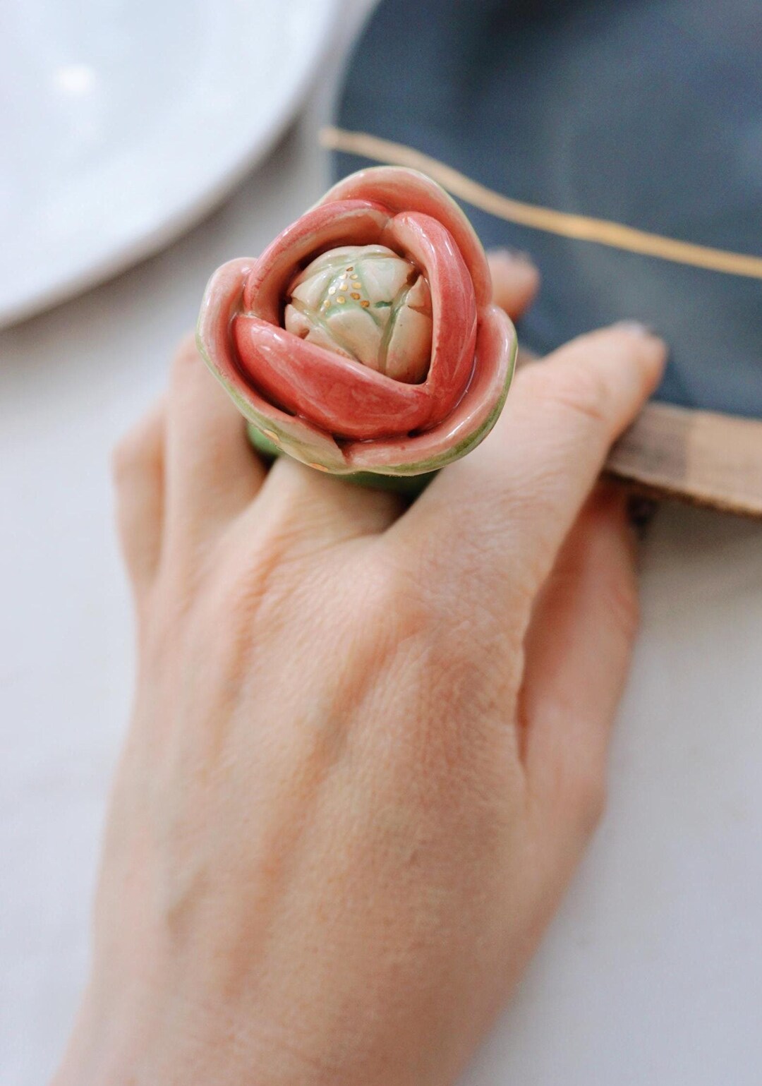Ceramic Ring, Handmade Ceramic Ring, Ceramic Jewelry, Handmade Ceramic ...