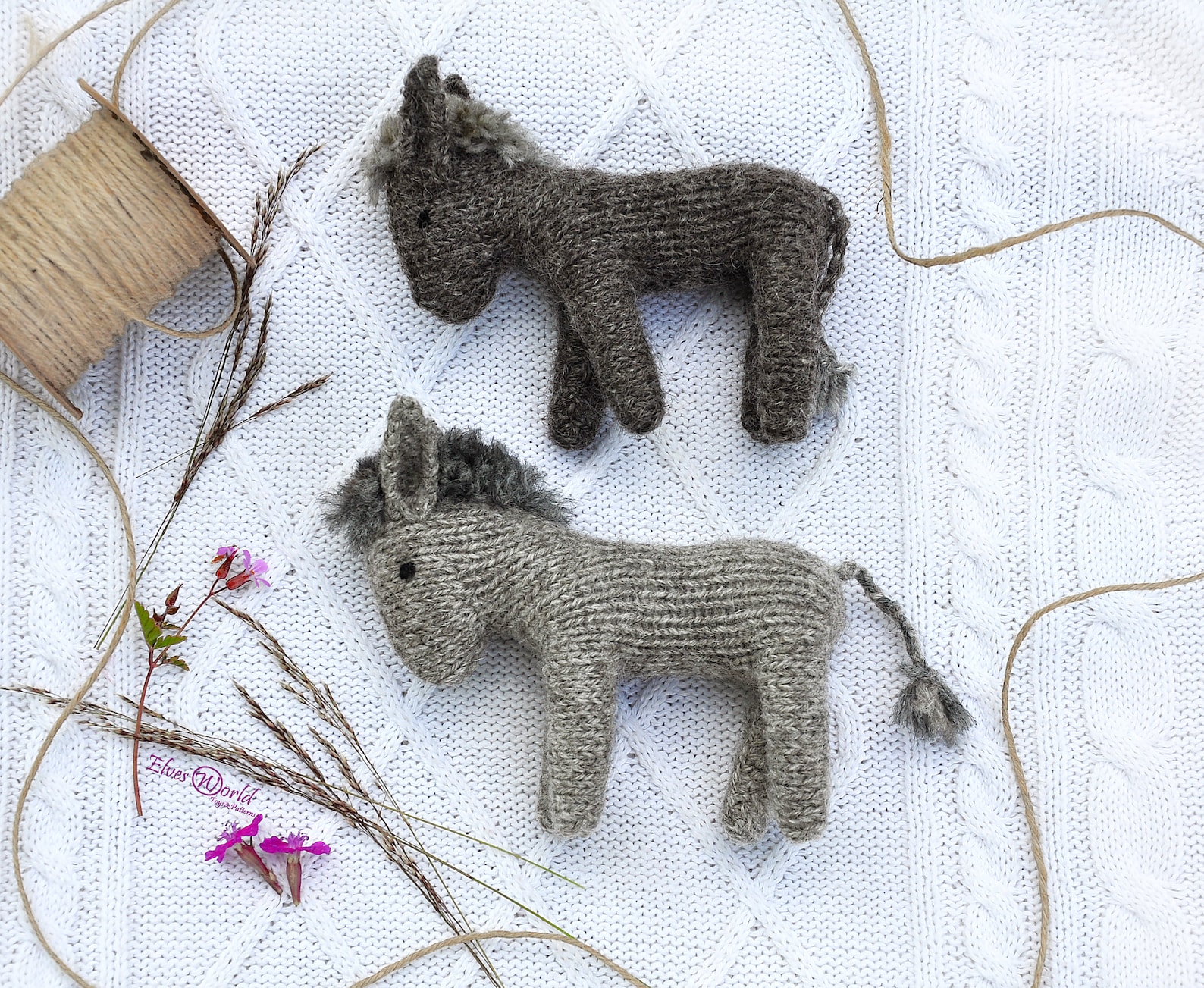 Knitting Pattern for Donkey Amigurumi Patterns Christmas - Etsy