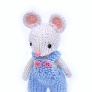 Toy Mouse Knitting Pattern PDF Knitted Animal Pattern Stuffed Toy ...
