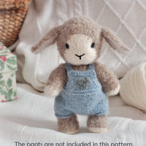 Knitting Pattern for Baby Lamb and Easter Toy Outfit: Striped Jacket ...