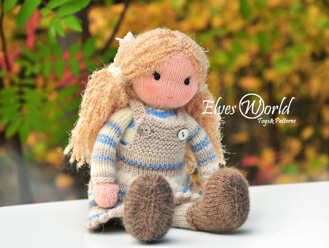 Knit Doll Pattern Pattern Toy Pattern Doll Pdf Patterns Pdf Toy Pattern ...