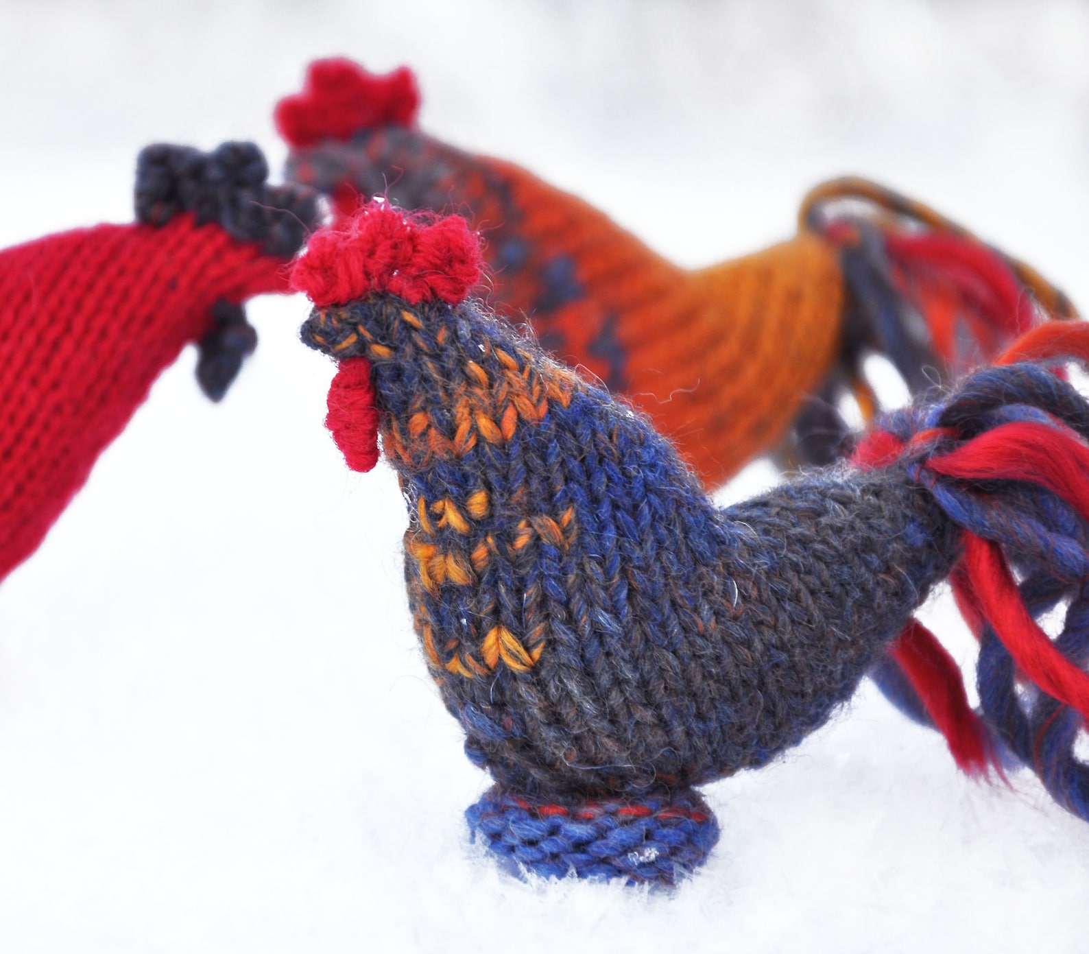 Knitting Pattern for Rooster Toy. Knitted Easter Decorations. - Etsy