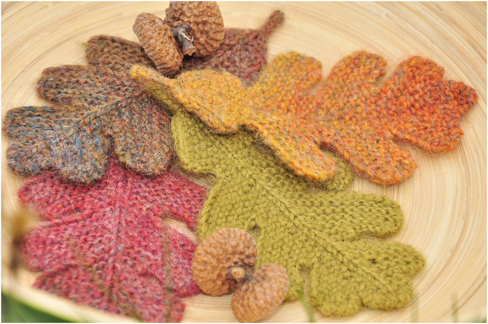 Knitting Pattern Oak Leaf Ornament Knitted Oak Leaves Pdf-pattern Knit ...