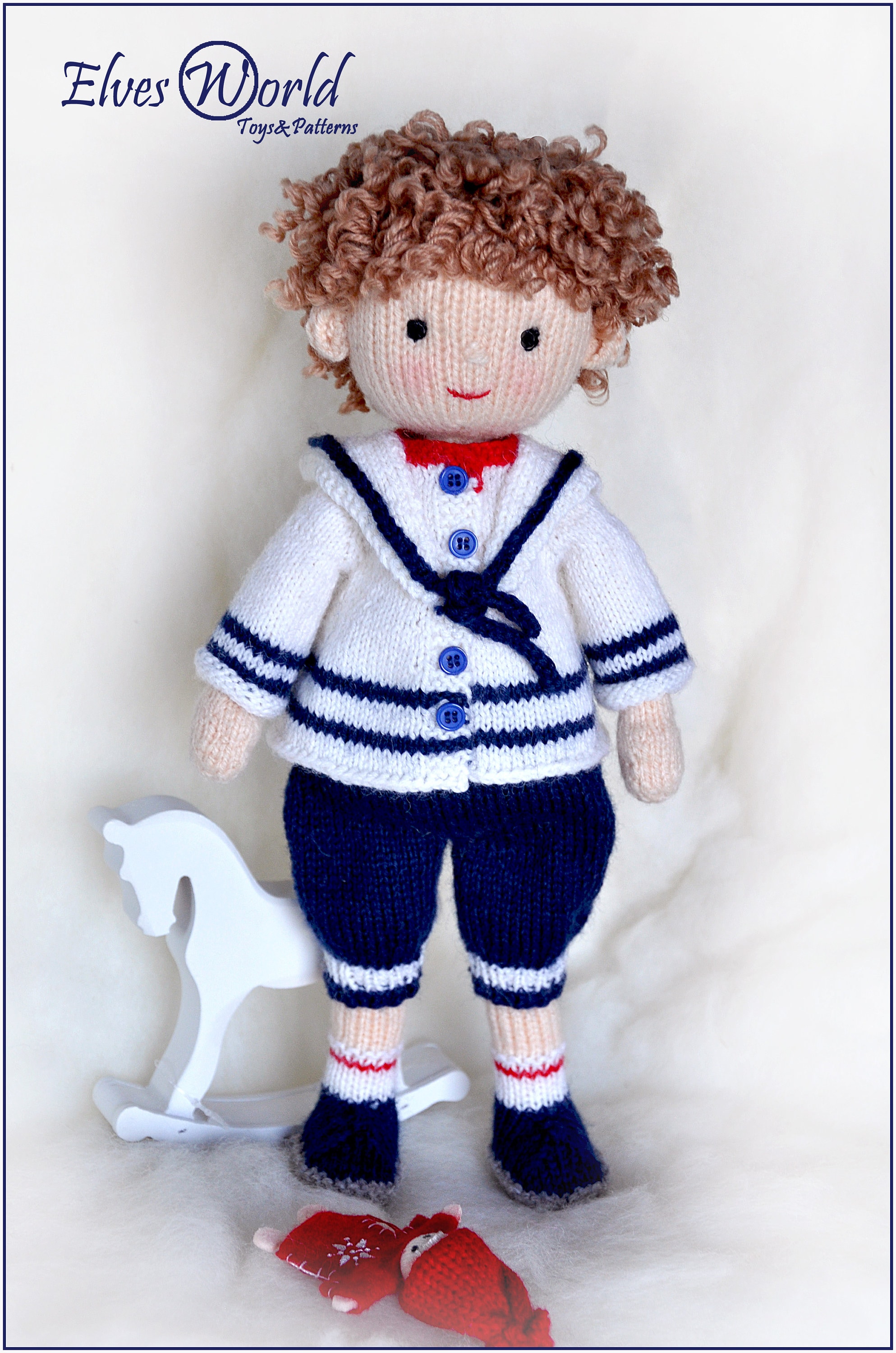 Knit Doll Pattern Pattern Toy Knitted Doll Boy Pattern Pdf Toy Pattern ...